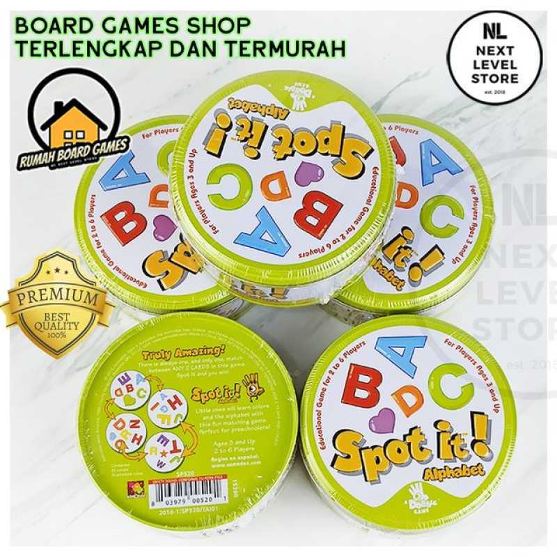 Promo Spot It ! Alphabet Edition - Dobble Board Game Games Edukasi ...