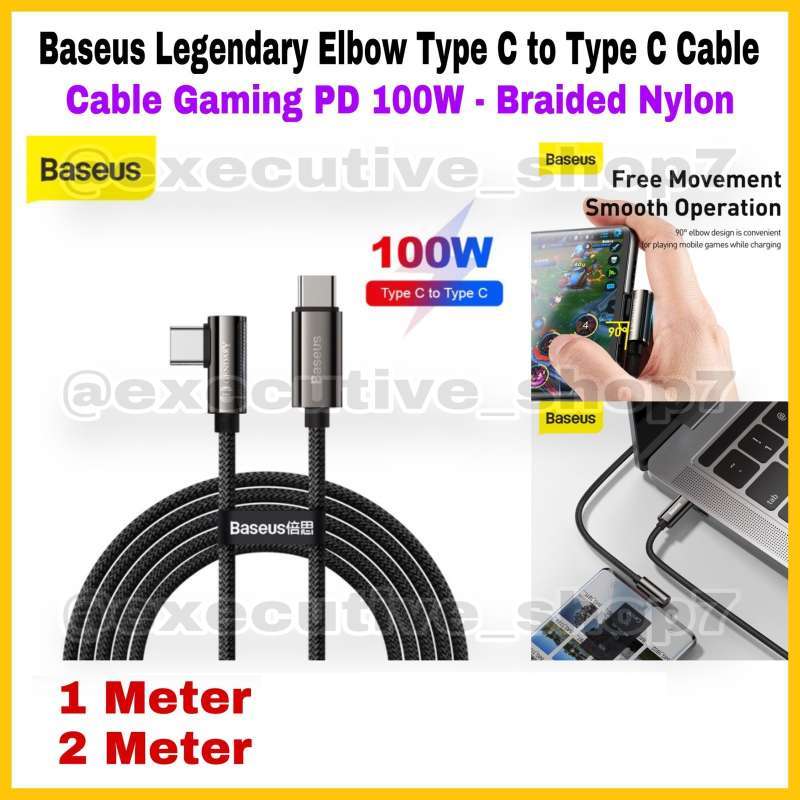 Jual Baseus Legendary Elbow Type C to Type C Cable - Cable Gaming PD ...