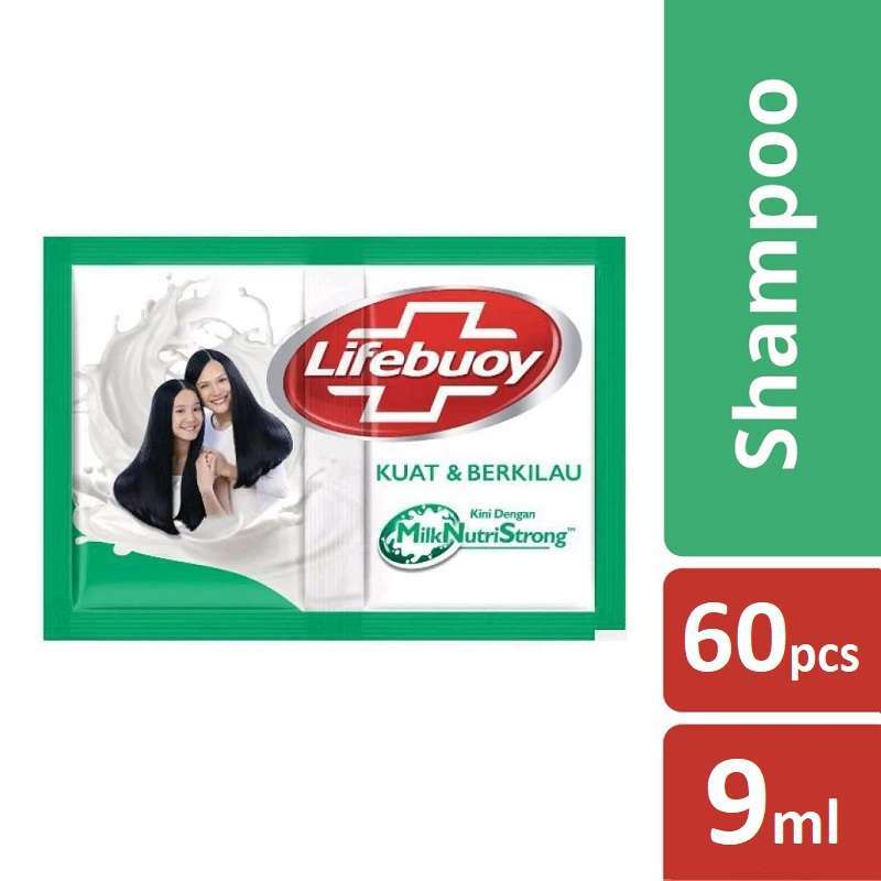 Promo Lifebuoy Shampoo Strong & Shiny [9 ml/ 5 Renceng/ 60 Sachet ...
