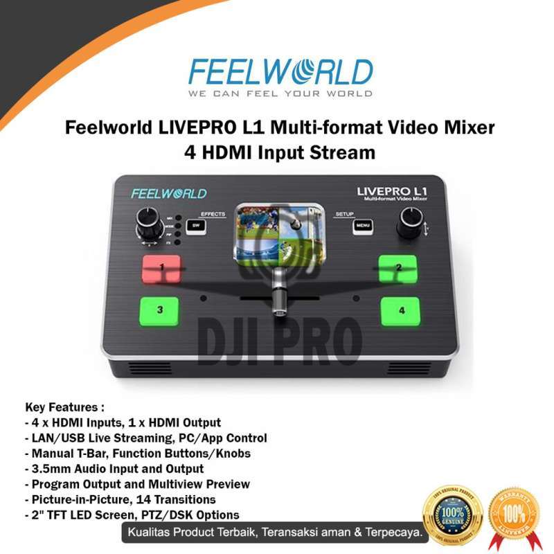 Promo Feelworld LIVEPRO L1 - LIVE PRO L1 with 4x HDMI Inputs & USB ...