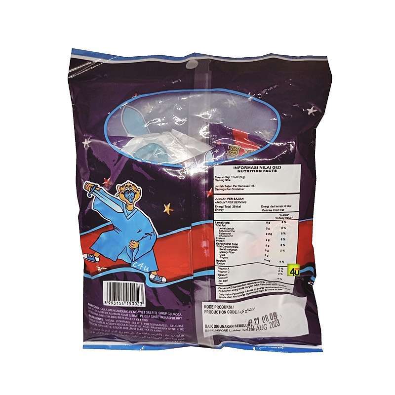 Promo Bronson Pendekar Biru - Raspberry Flavour Lollipop - Isi 25 Bks ...