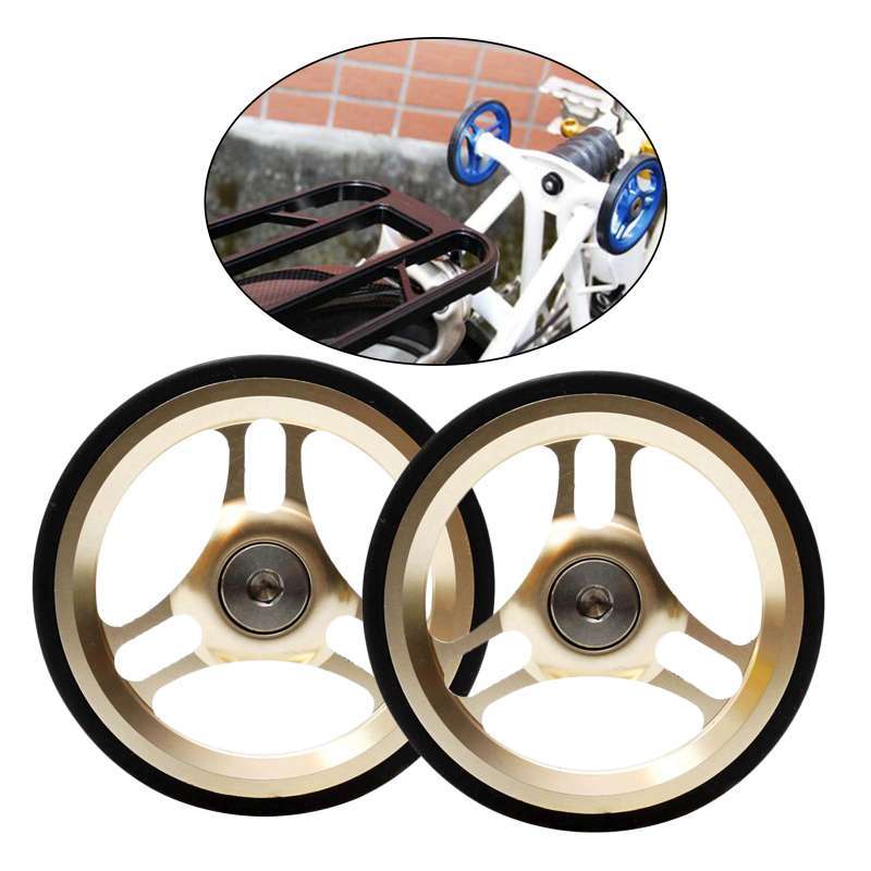 Promo Folding Bike Easy Wheel EZ Wheels for Brompton Traveling Rack ...