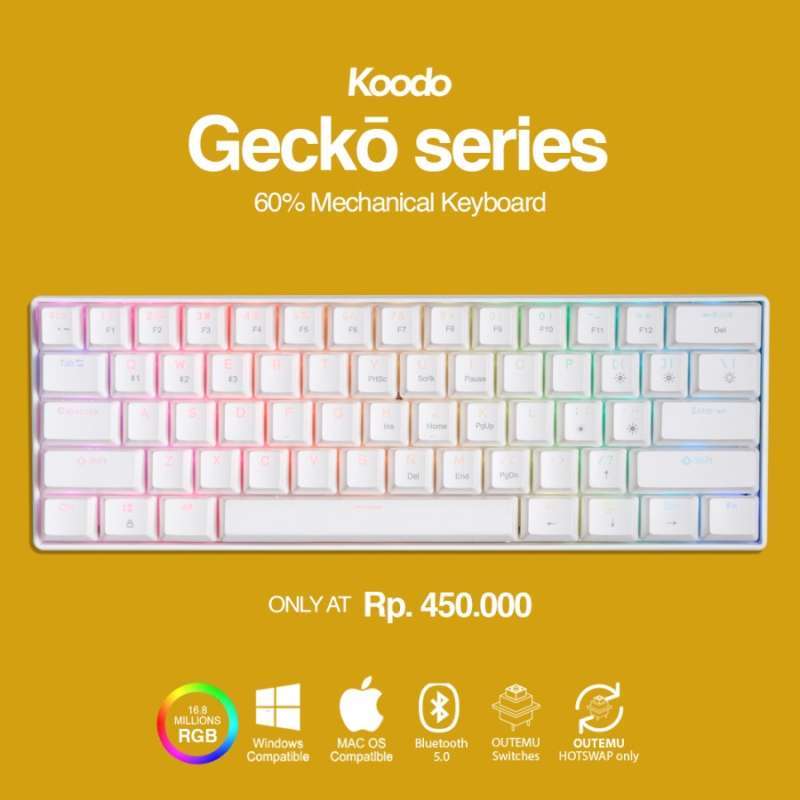 Jual Koodo Gecko Mechanical Keyboard Gaming Wireless Di Seller Connect ...