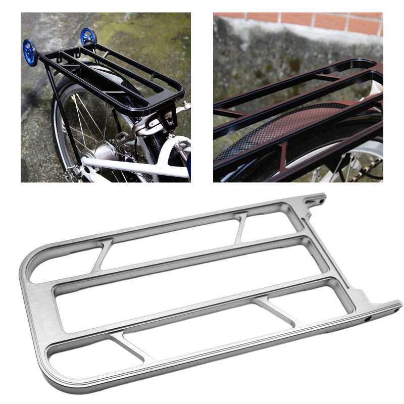 Jual Bike Rear Rack Pannier Cargo Carrier Mount Holder for Brompton ...