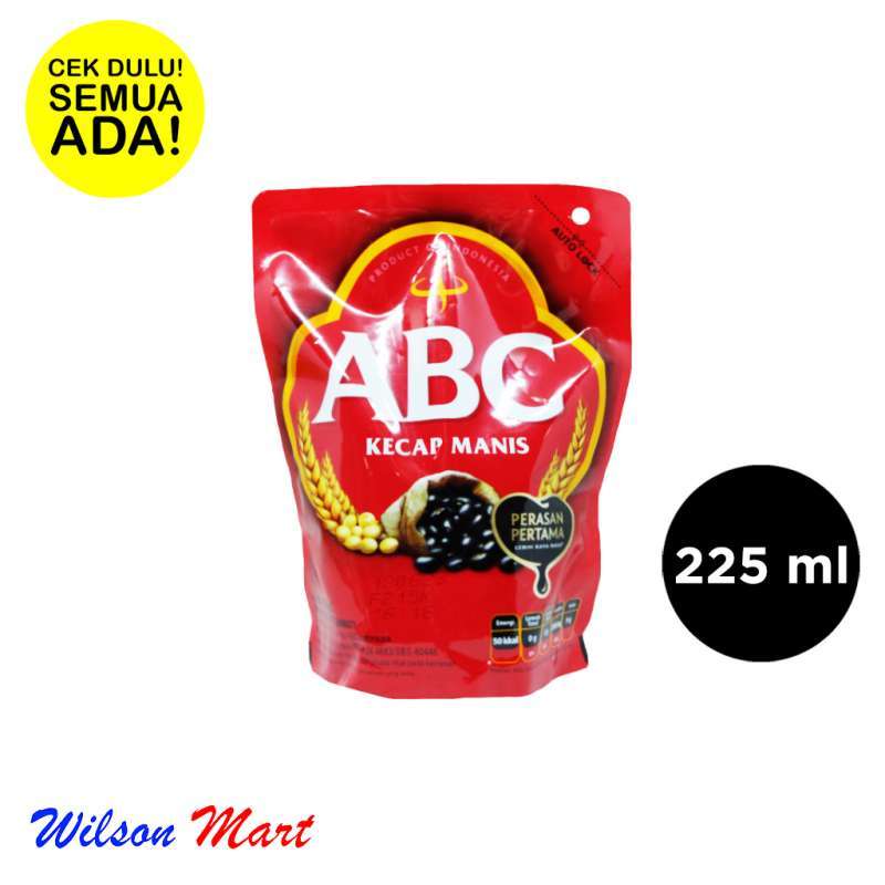 Jual ABC KECAP MANIS 225 ML REFILL di Seller Wilson Mart Official Store ...