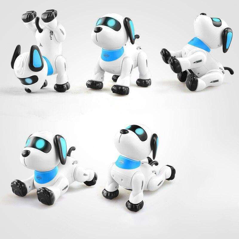 Jual Remote Control Dog RC Robotic Stunt Puppy Voice Control Electronic ...