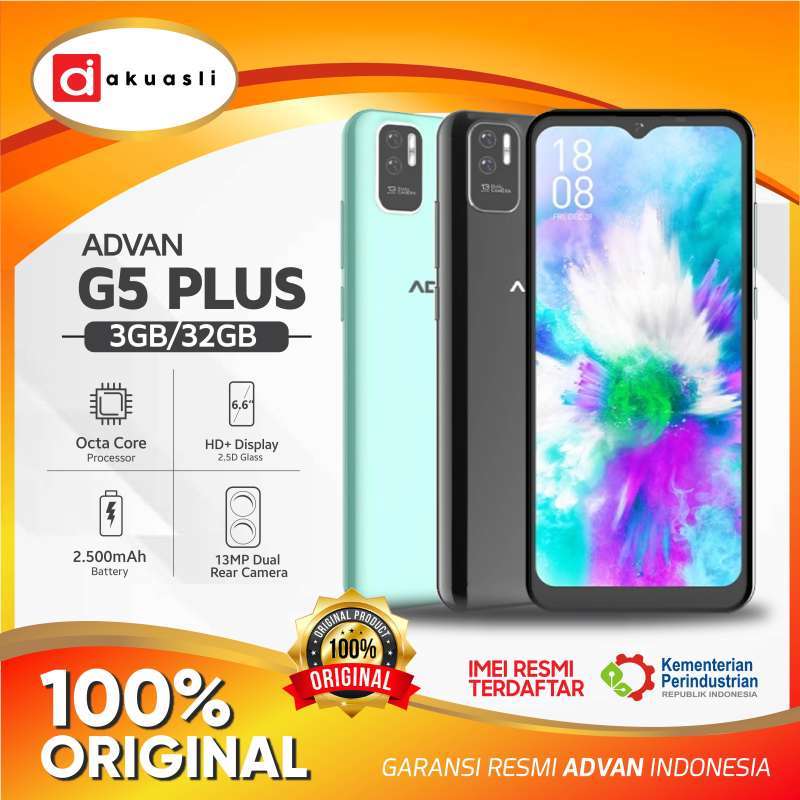 Jual Advan G5 plus 3/32GB RAM 3 GB ROM 32GB smartphone android garansi ...
