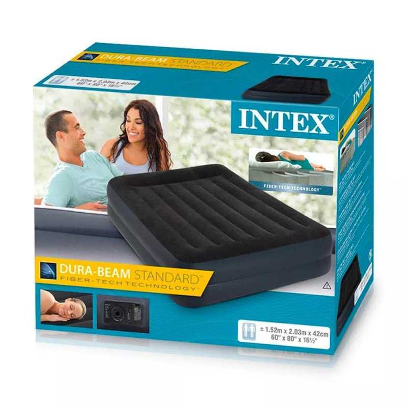 Promo INTEX Kasur Angin Durabeam Queen Pillow Raised Airbed 64124 ...