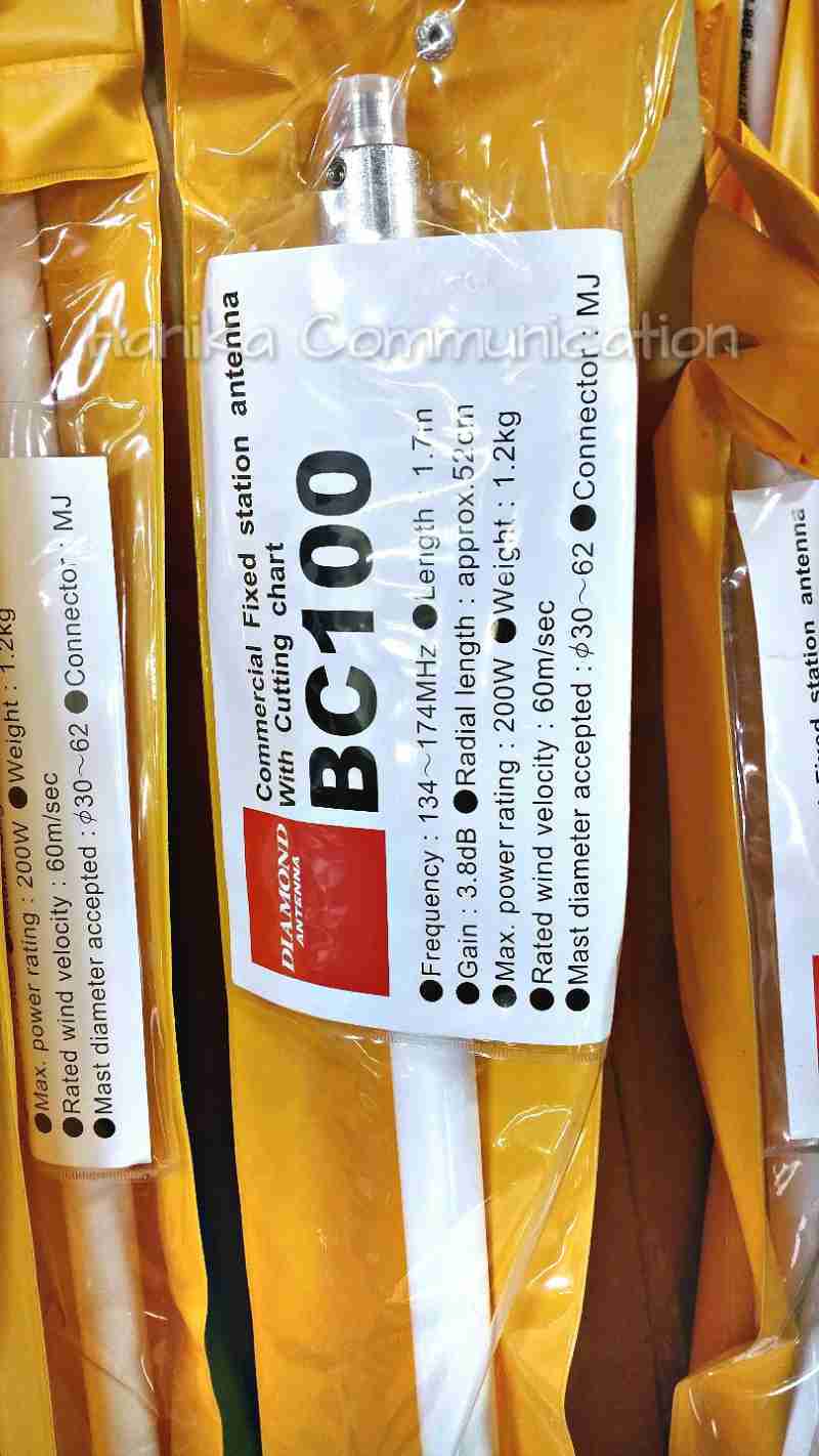 Jual Diamond Antenna BC100 Antena Radio RIG Gedung Rumah Base VHF 136 ...