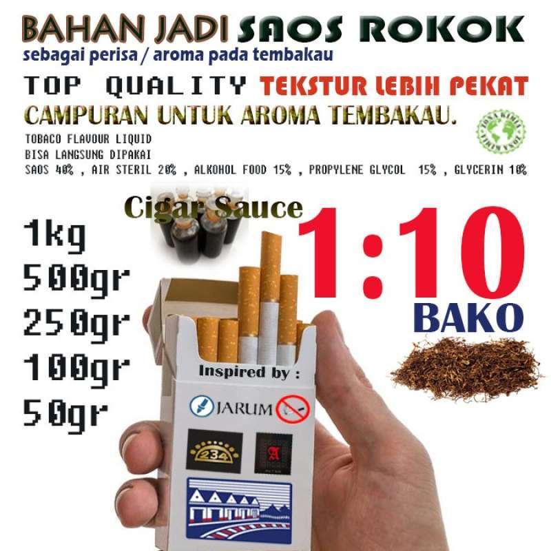 Jual Saos Rokok Perisa Saus Roko Tembakau Bako Flavor Tobacco Flavour ...