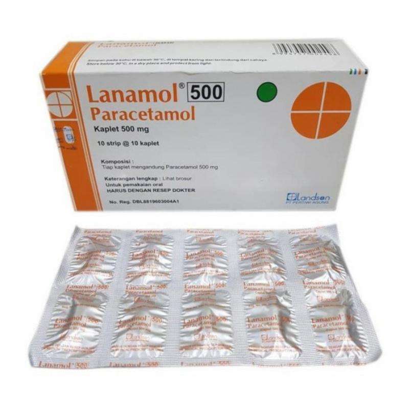 Jual Original Lanamol,,500mg,,per,,strip,,Paracetamol,,Sanmol,,Maganol ...