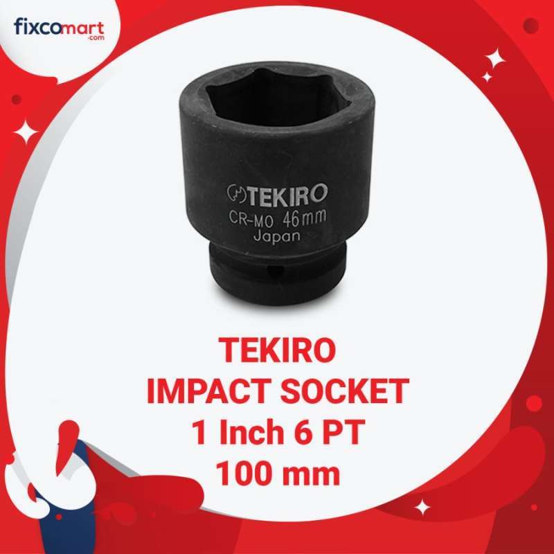Jual Tekiro Impact Socket 1 Inch 6 Pt 100 Mm / Mata Sock Impact Di ...