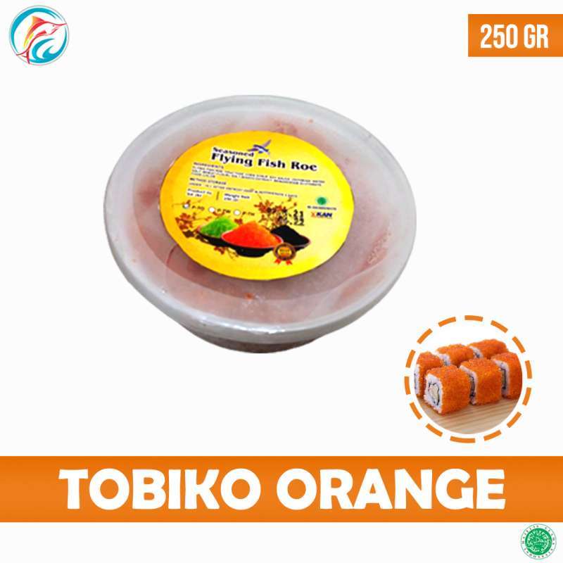 Jual Tobiko Orange Flying Fish Roe 250gr di Seller Supplier Japannese ...