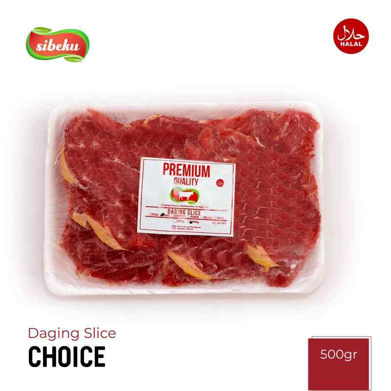 Promo Daging Sapi Beef Slice Choice Halal & Higienis 500 Gram Frozen ...