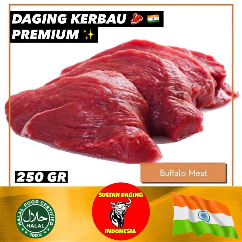 Jual DAGING KERBAU PREMIUM 250 GRAM TANPA TULANG IMPORT DARI INDIA ...