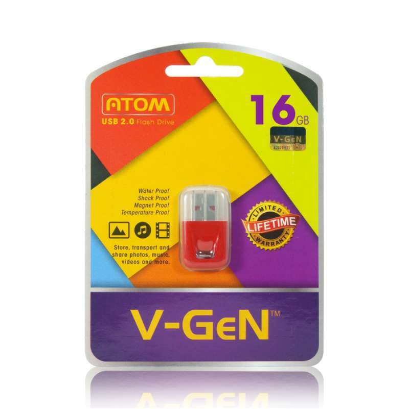Promo USB Flashdisk V-GeN 16GB ATOM USB 2.0 Flash Disk Flash Drive VGEN ...