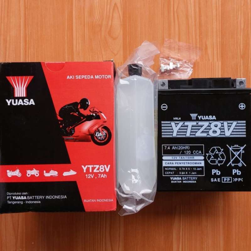 Promo AKI MOTOR YAMAHA XMAX NMAX AEROX 155 YUASA YTZ8V ORIGINAL AKI ...