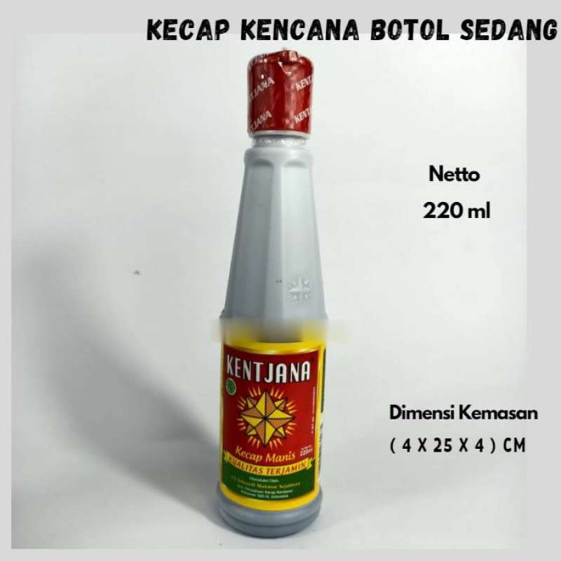 Jual Kecap Kenjtana Kencana Manis Gurih Asli Khas Kebumen Kemasan botol ...