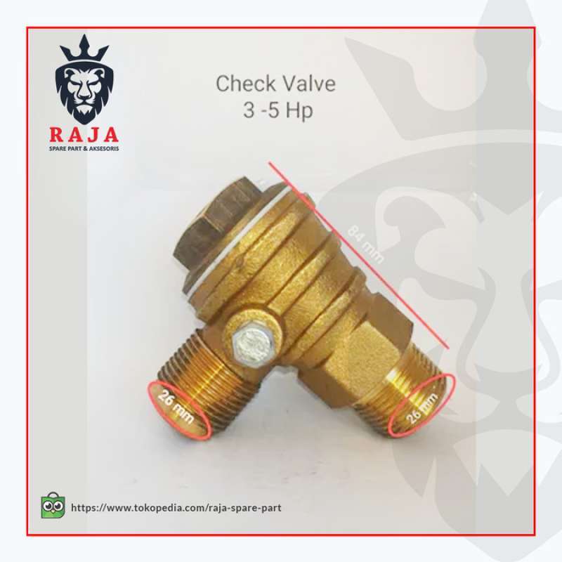 Jual Check Valve 3-5 Hp kompresor di Seller Raja sparepart - Kamal ...