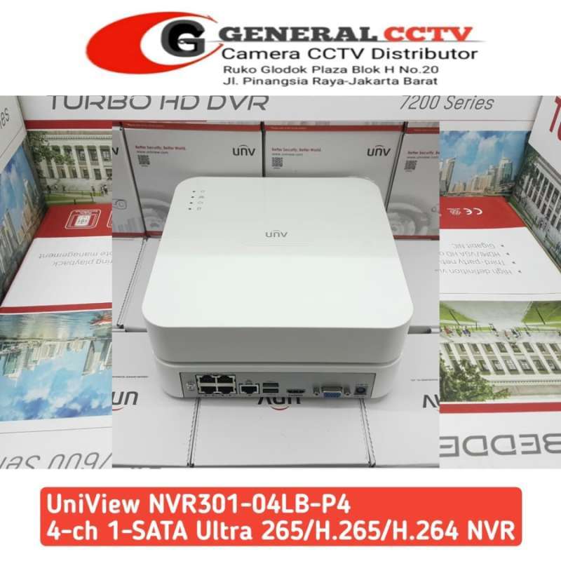 Jual Nvr 4 Channel Poe Uniview Nvr301-04lb-p4 Original Garansi 2 Tahun ...