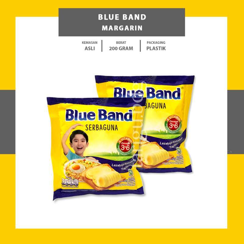 Jual MARGARIN SERBAGUNA BLUE BAND 200GR - MENTEGA BLUEBAND MARGARINE ...