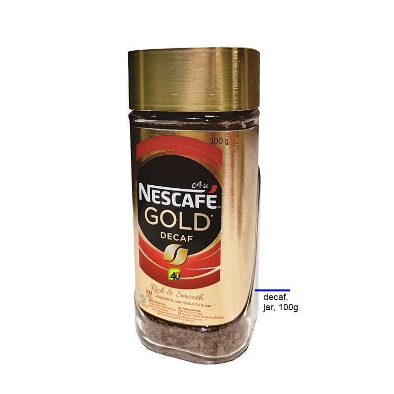 Promo Nescafe GOLD DECAF - Freeze Dried Coffee Powder - 100g BOTOL ...