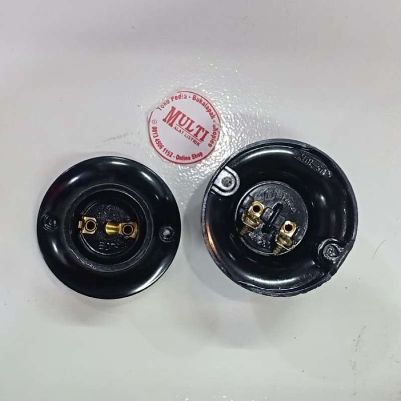 Promo Fiting plafon hitam BROCO Fiting lampu HITAM E27 210L Diskon 3% ...