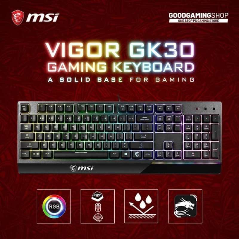 Jual MSi Vigor GK30 - Gaming Keyboard di Seller GOOD GAMING SHOP ...