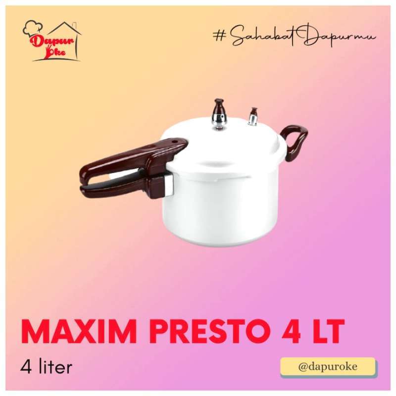 Jual Jual Maxim Presto 4 Lt - Pressure Cooker di Seller Cahaya Pelita ...