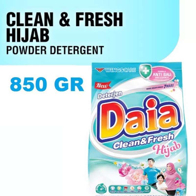Jual DAIA CLEAN & FRESH HIJAB Deterjen [850 kg/ 12 Bungkus/ Karton] HIJAU di Seller Mitra Grosir ...