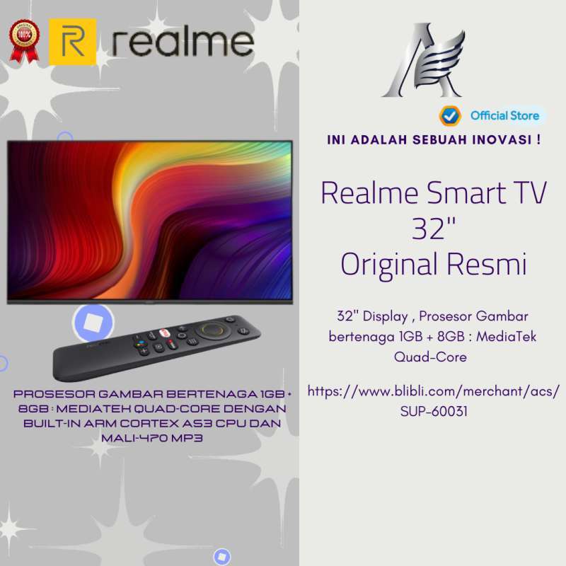 Jual Realme Smart TV 32 - Garansi Resmi di Seller ACS Official Store ...