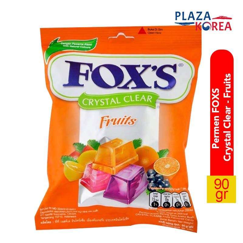 Jual FOX’S CRYSTAL CLEAR 90GR RASA FRUITS - CEMILAN PERMEN FOX di ...