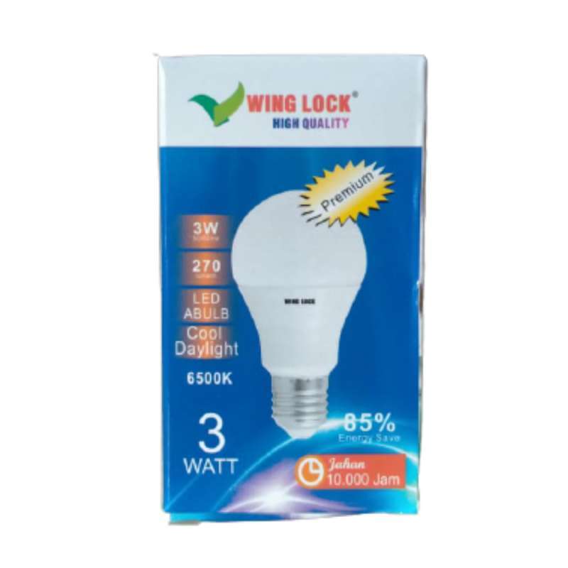 Promo Lampu Led Wing Lock 3 Watt Premium Bohlam Led Garansi 1 Tahun ...