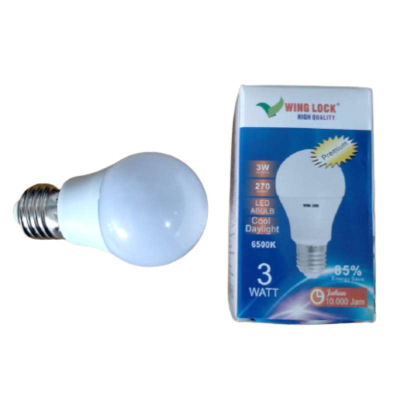 Promo Lampu Led Wing Lock 3 Watt Premium Bohlam Led Garansi 1 Tahun ...