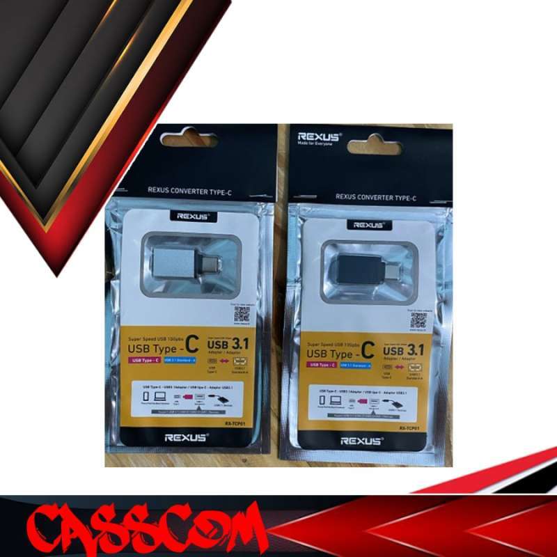 Jual Rexus Converter Type-C To USB - OTG Type C Rexus RX-TCP01 - Abu ...