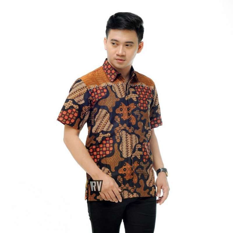 Promo Seragam Batik Kantor - Set Couple Baju Batik motif pulau - Couple ...