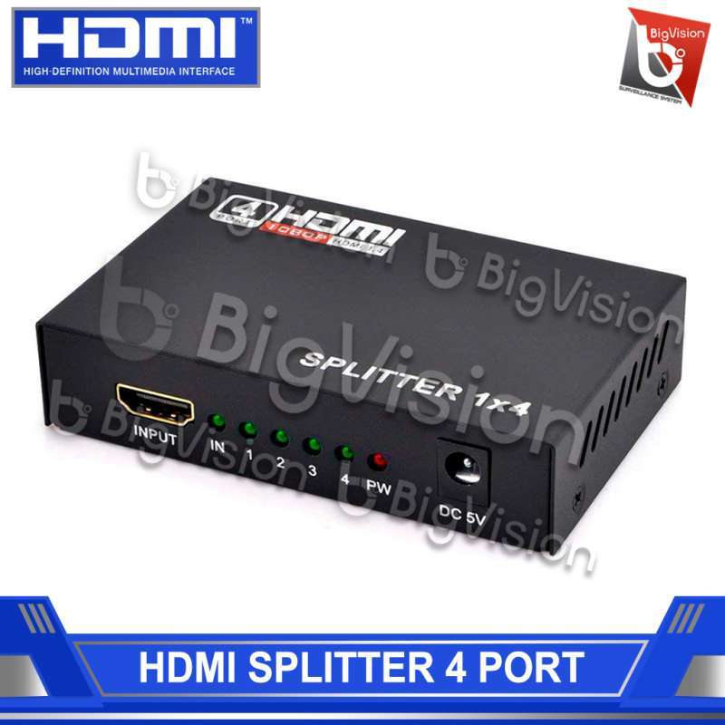 Jual HDMI CCTV HDMI SPLITTER 4 PORT di Seller BIG VISION CCTV - Tanah ...