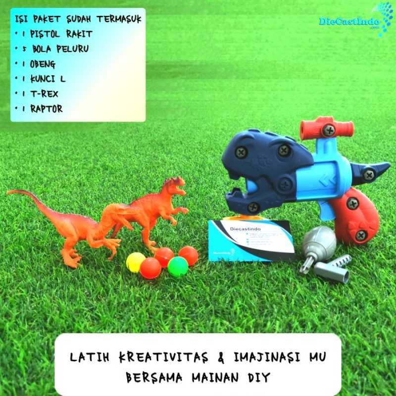 Jual Mainan Anak - Diy Assembly Gun Set Dino / Pistol Rakitan Dan ...