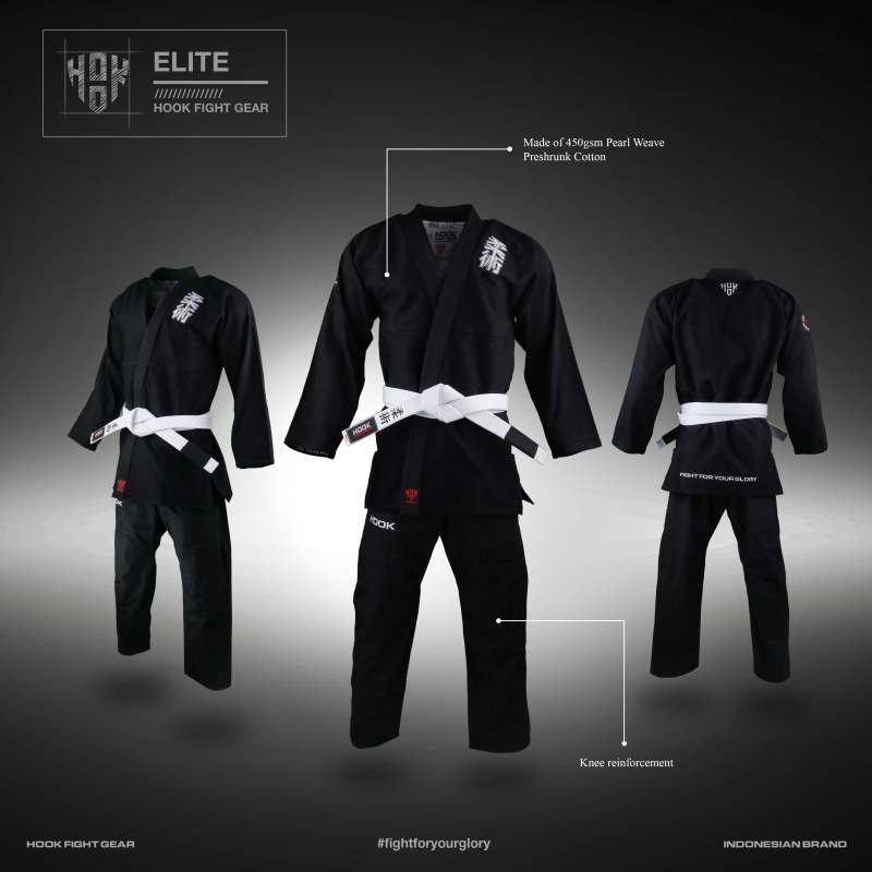 Jual Gi Jiujitsu Hook Fight Gear, Jiujitsu Gi, Bjj Gi, Brazilian ...