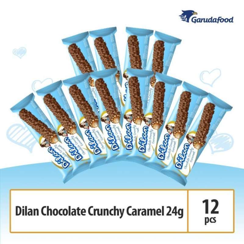 Jual Dilan Chocolate Crunchy Caramel [24 g x 12 Pcs] di Seller Garuda ...