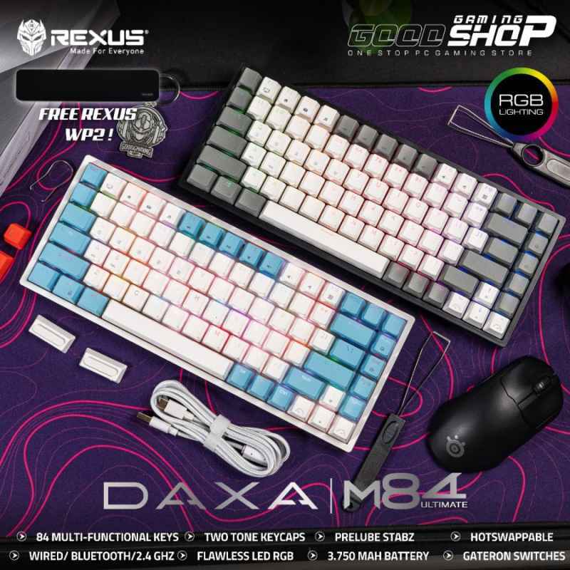 Jual Rexus Daxa M84 / M-84 Ultimate Mechanical - Gaming Keyboard BLACK ...