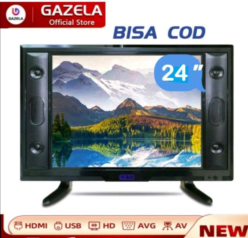 Promo TV LED 24 inch HD Televisi murah model speaker Diskon 10% di ...
