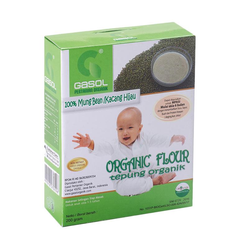 Jual Gasol Tepung Organik Kacang Hijau Makanan Bayi [200g] di Seller ...