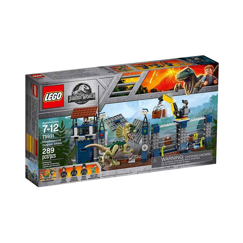 Jual LEGO Jurassic World 75931 Dilophosaurus Outpost Attack Blocks ...
