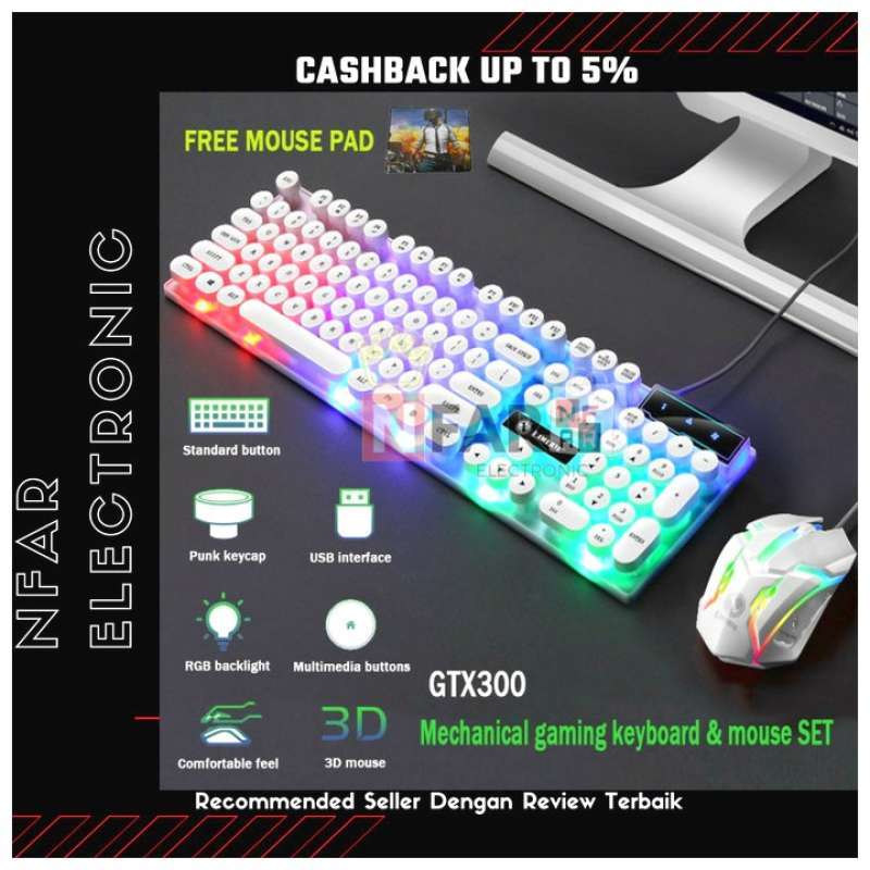 Jual Jual Keyboard Dan Mouse Gaming Mechanical Rgb White Combo With ... Jual Jual Keyboard Dan Mouse Gaming Mechanical Rgb White Combo With ...