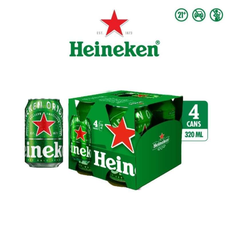 Jual Heineken Beer Can 320ml multipack 4 Cans di Seller Tipsy Market ...