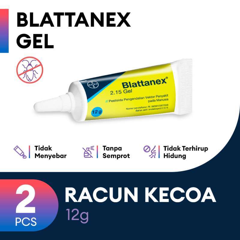 Promo Bayer Blattanex Cockroach Gel Pengusir Kecoa [12 g/2 pcs] Diskon ...