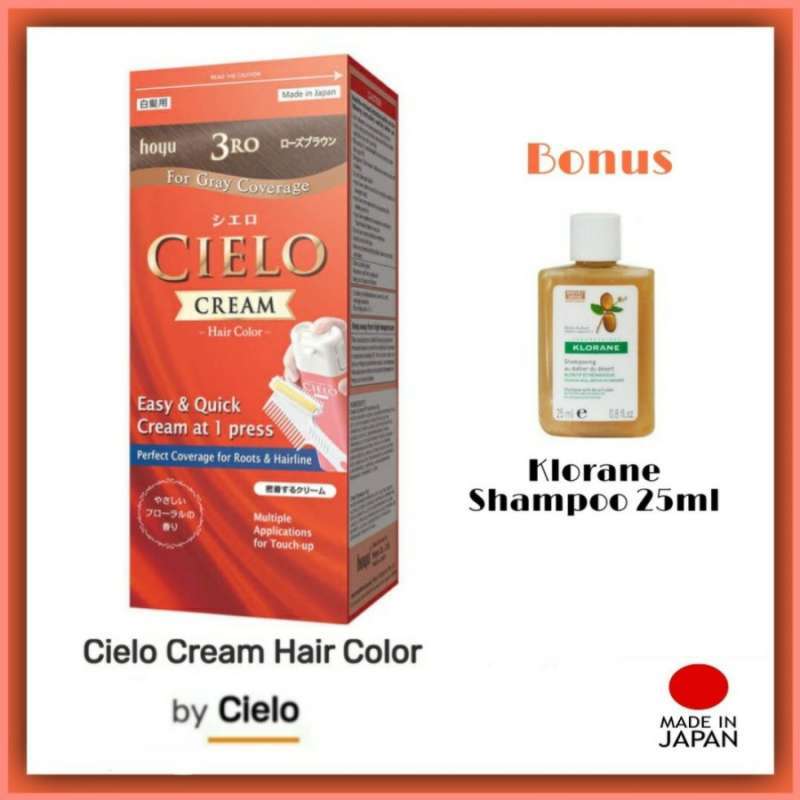 Jual CIELO HAIR COLOR CREAM No 3RO Light Mahogany Brown - MADE IN JAPAN ...
