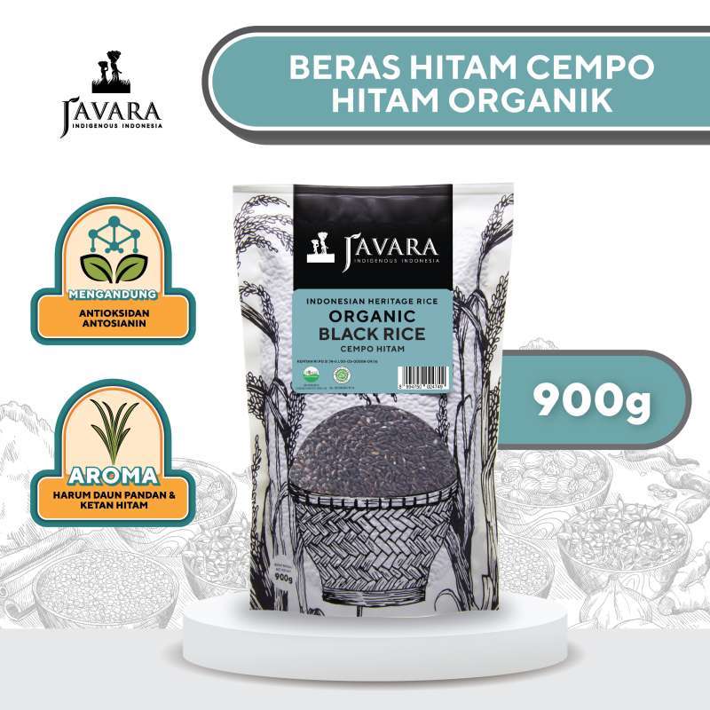 Jual Javara Cempo Hitam Unpolished Rice - Beras Hitam Cempo Hitam 900g ...