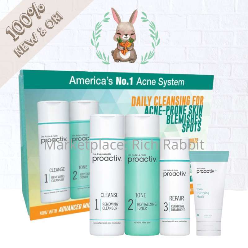 Jual Proactiv 3 Step Acne Treatment With Skin Purifying Mask Pro Activ ...